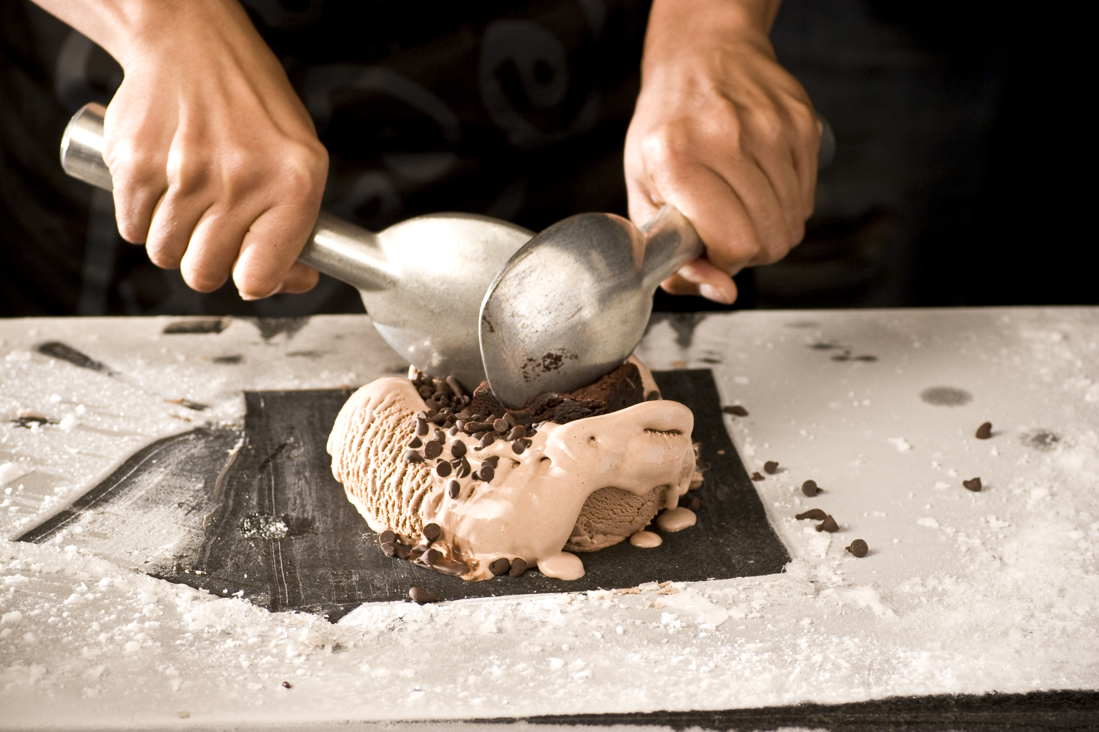 Cold stone rolled ice cream