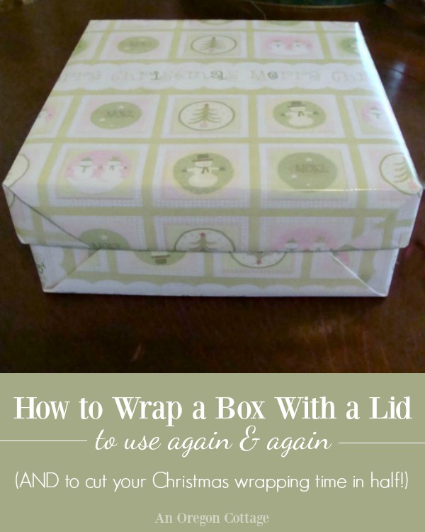 how to wrap a shoebox and lid separately