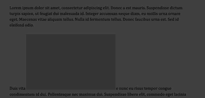 how to wrap text around a table in google docs