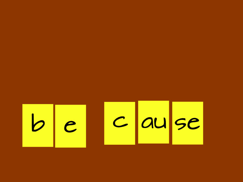 Spelling Mnemonics – How To Spell ‘because’