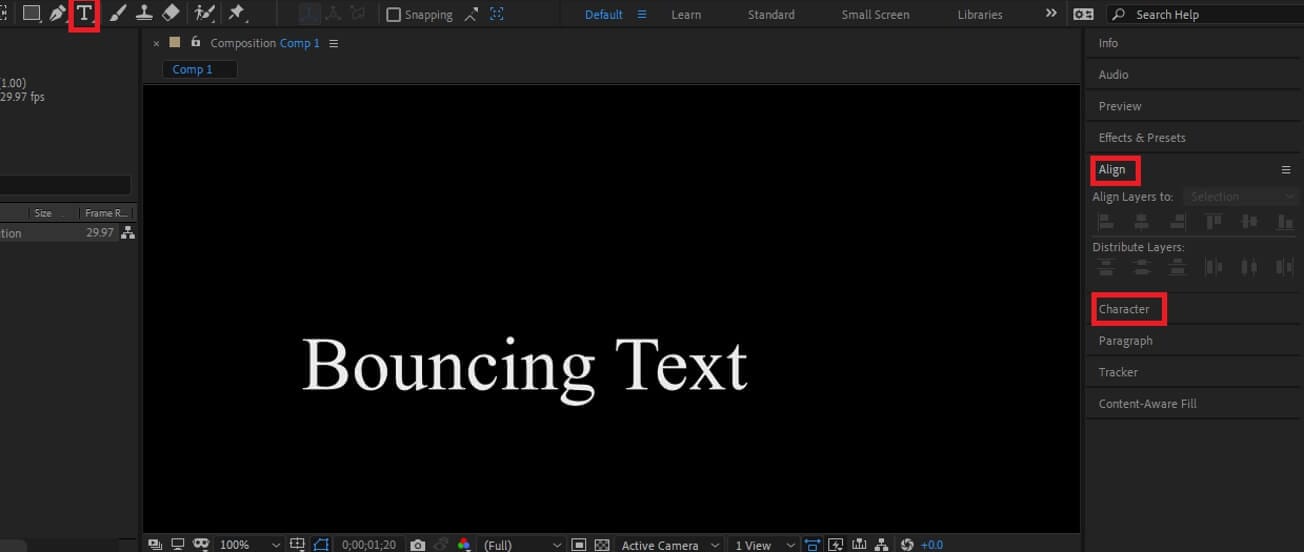How To Make Text Bounce In After Effects