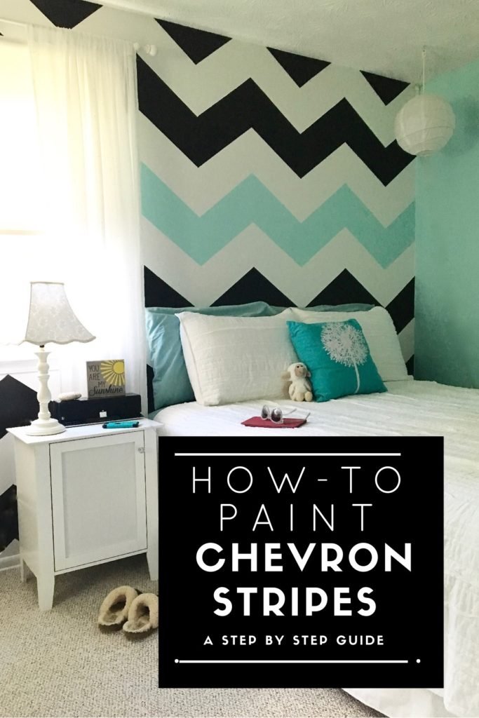 How To Paint Chevron Stripes On Furniture