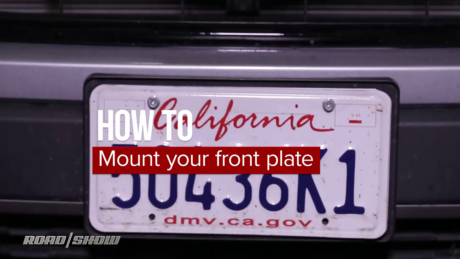 How To Put A License Plate On Front Of Car