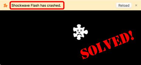 Shockwave flash has crashed how to fix