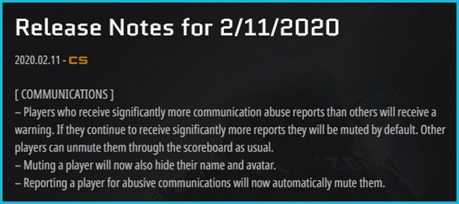 These are all the ways to mute a player in CSGO