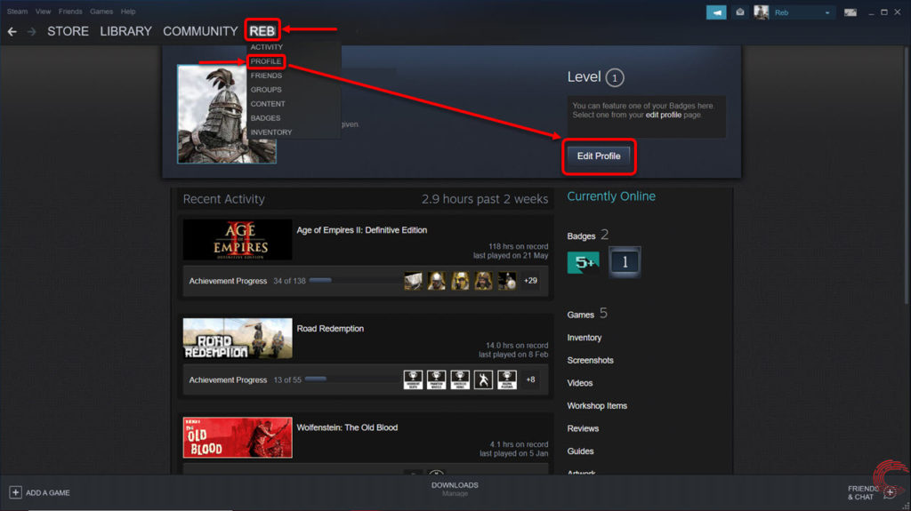 how to change your background on steam