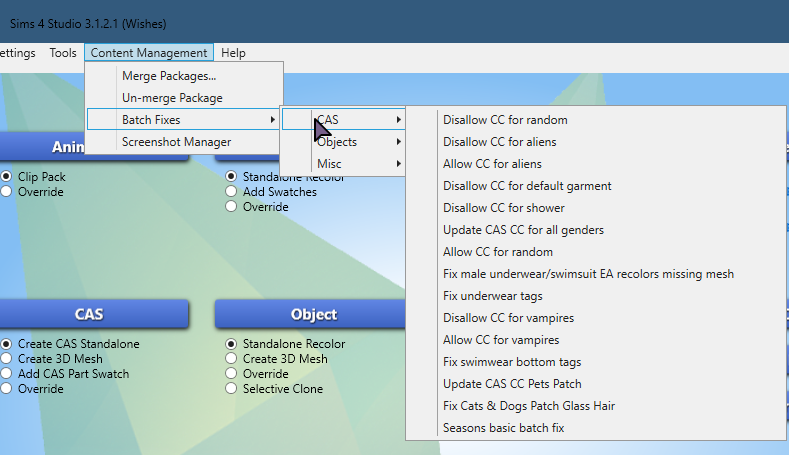 how to use sims 4 studio to fix cc