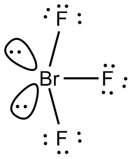 what is the hybridization of bromine in brf3