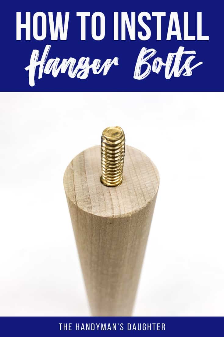 How To Install Hanger Bolts In Table Legs