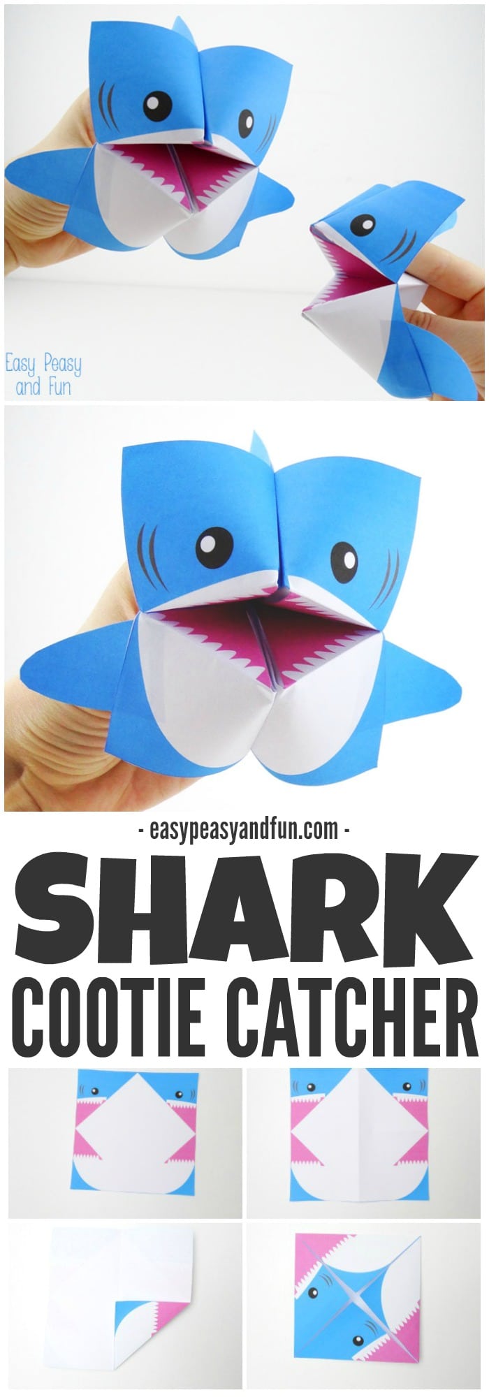 How To Make A Shark Cootie Catcher