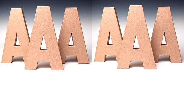 How To Make Cardboard Letters Stand Up