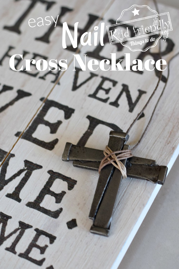 How To Make Nail Cross Necklace