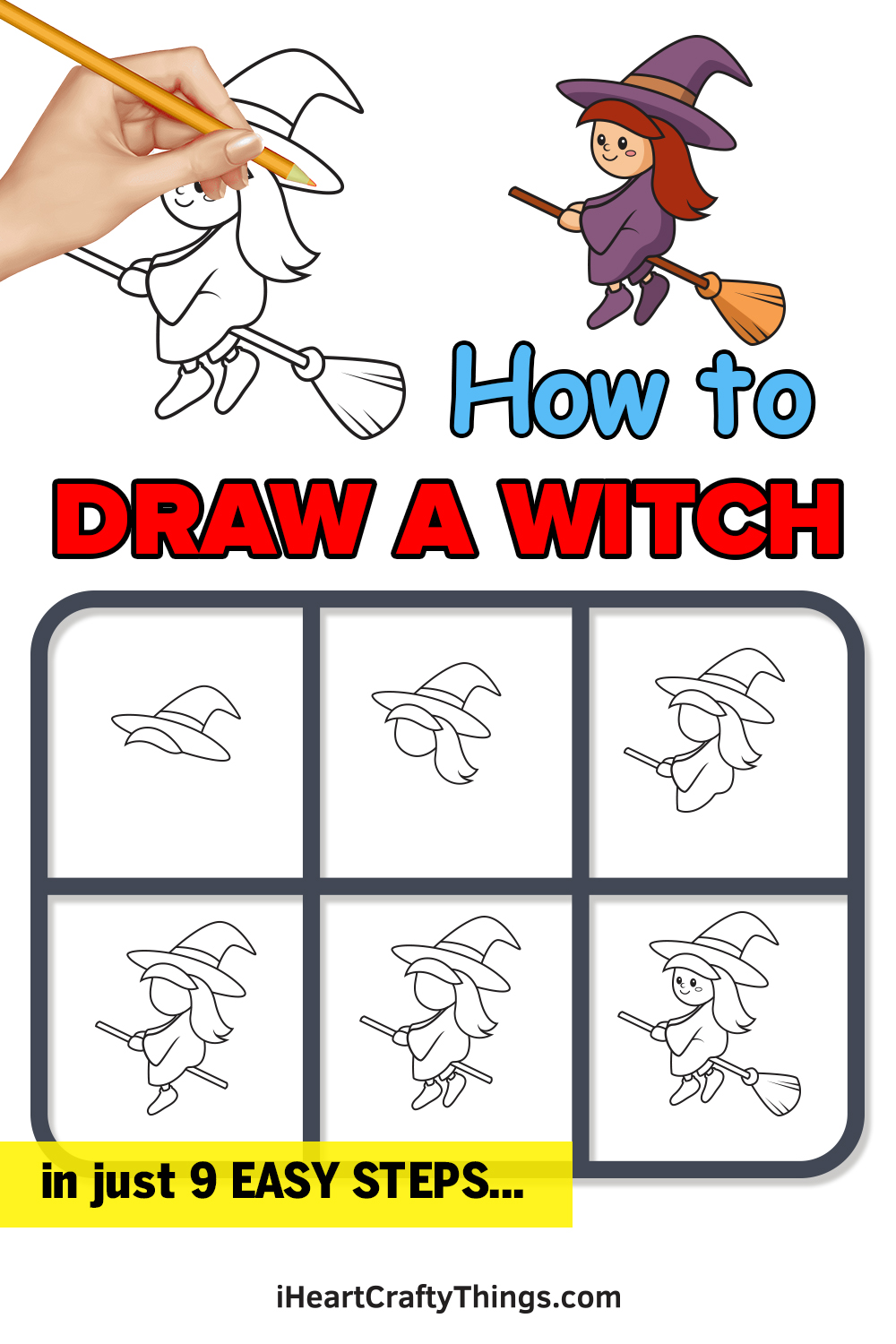 How To Draw A Witch — Step By Step Guide