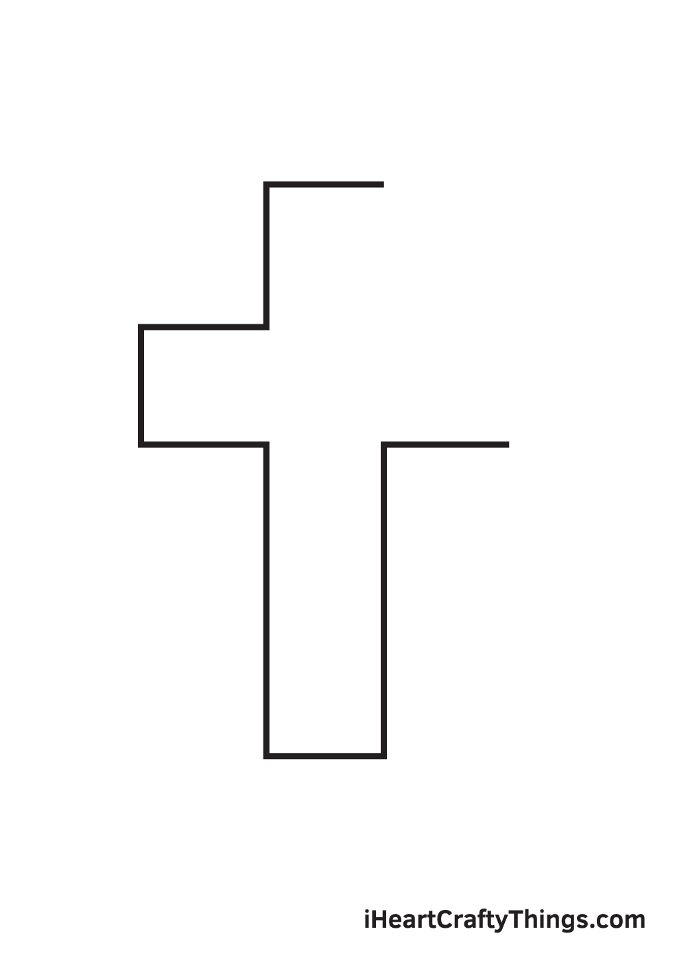 How To Draw A Cross — Step By Step Guide