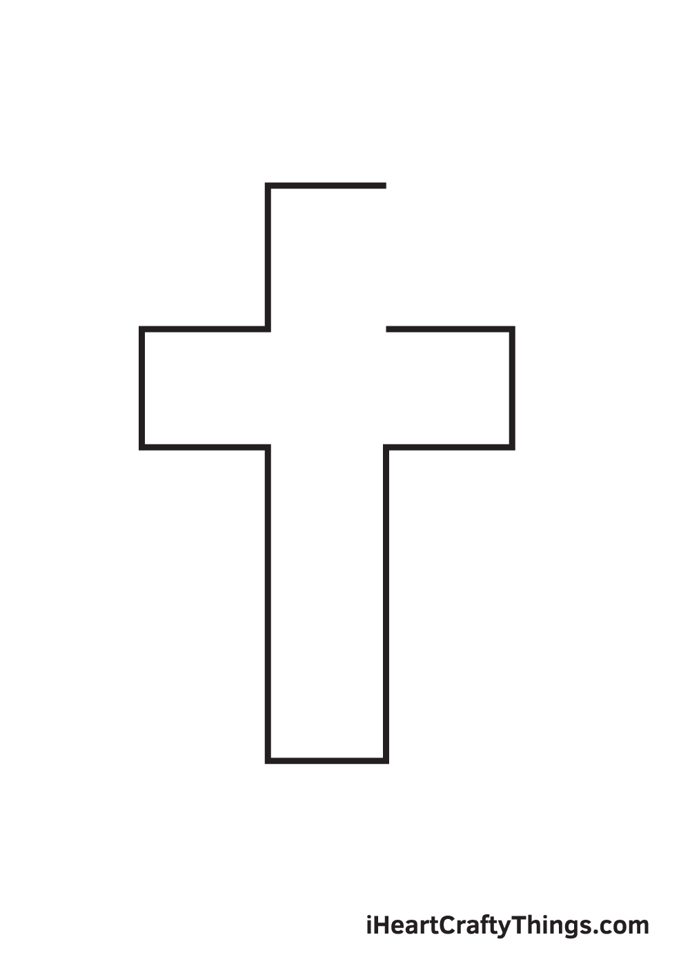How To Draw A Cross — Step By Step Guide