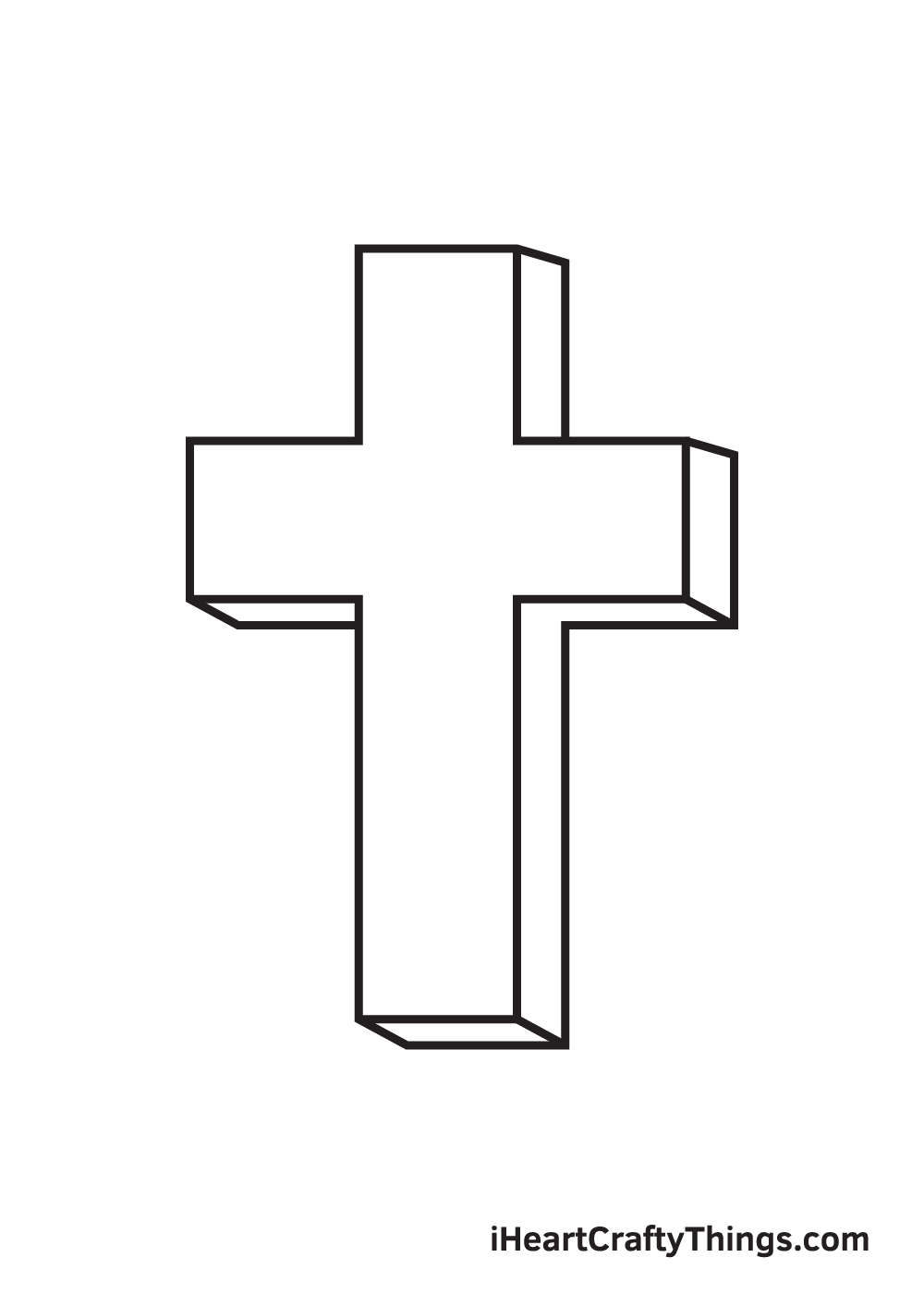 How To Draw A Cross — Step By Step Guide