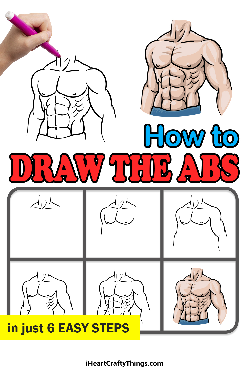 How To Draw Abs – A Step By Step Guide
