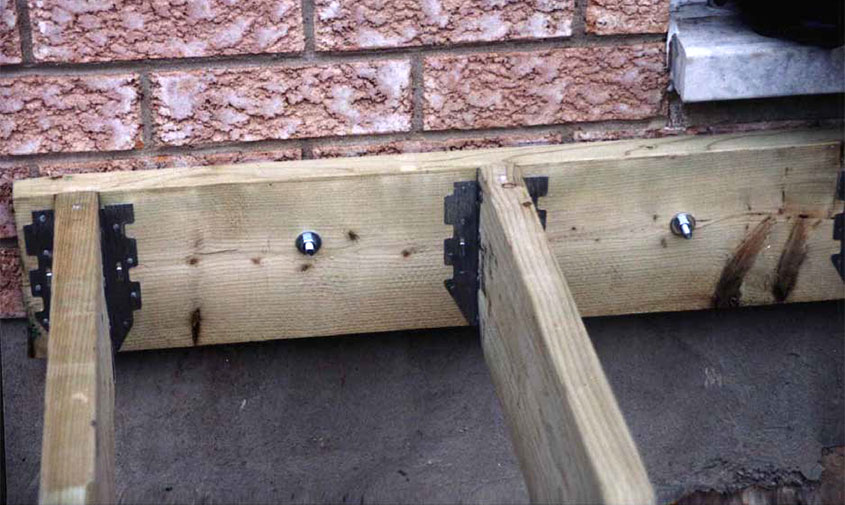 How To Attach A Deck To A Brick House