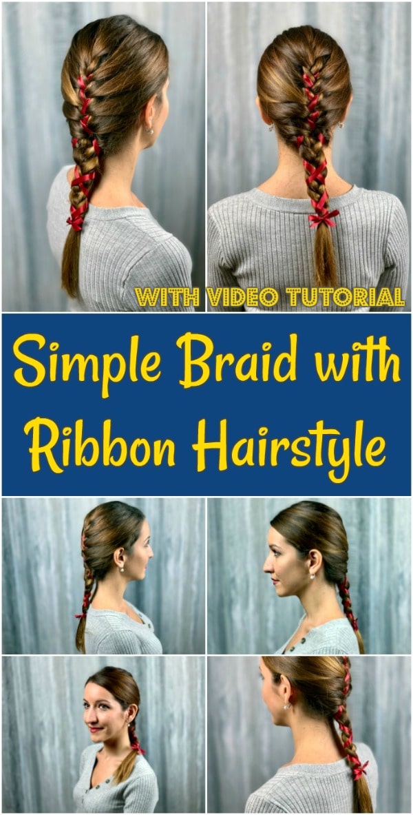 How To Braid A Ribbon Into Your Hair