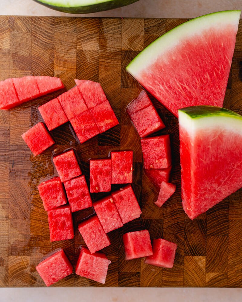 How To Cut A Watermelon Into Triangles
