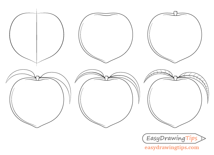 How To Draw A Peach