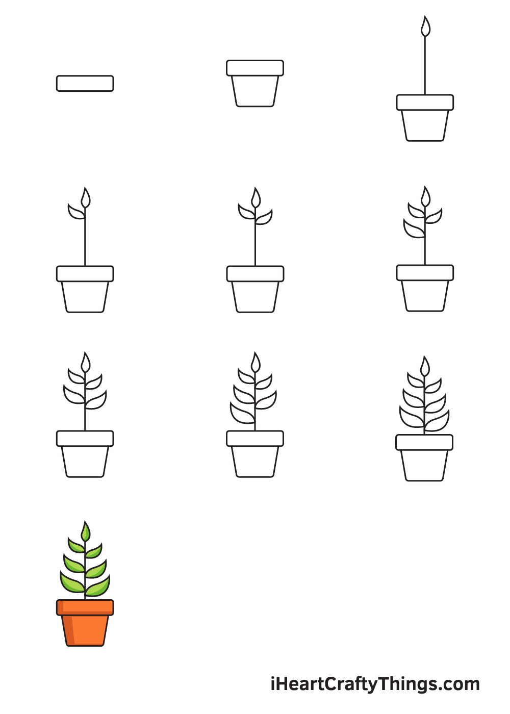 How To Draw A Simple Plant