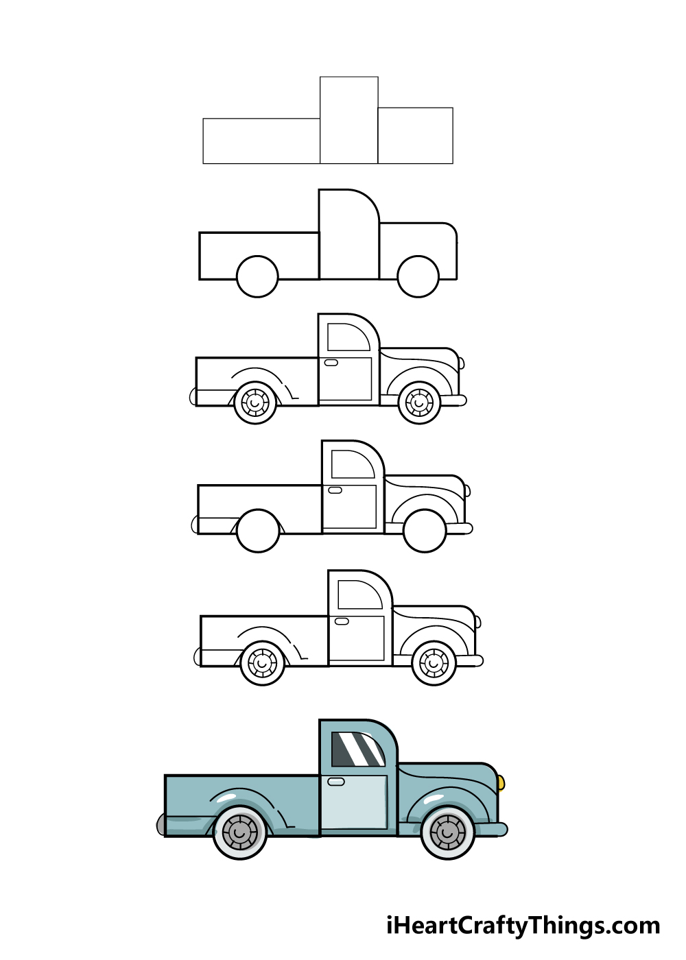 How To Draw A Truck
