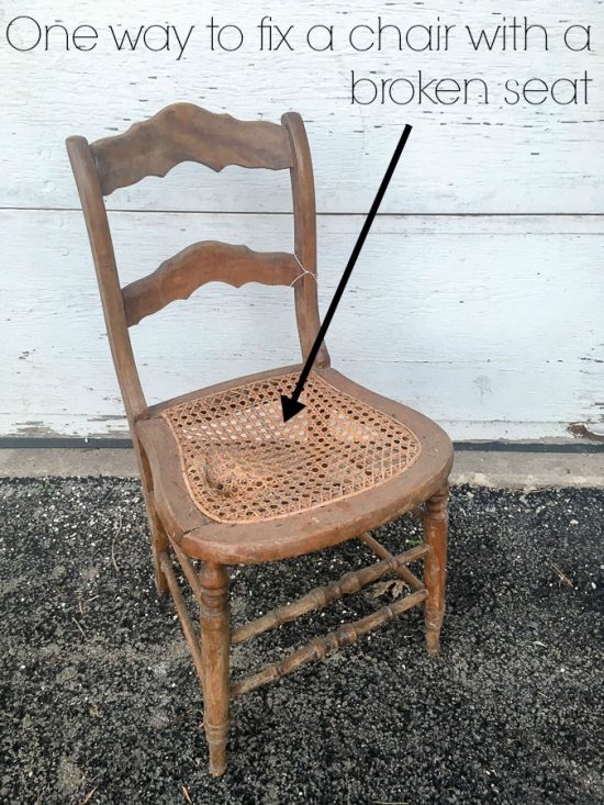 How To Fix A Broken Chair Seat